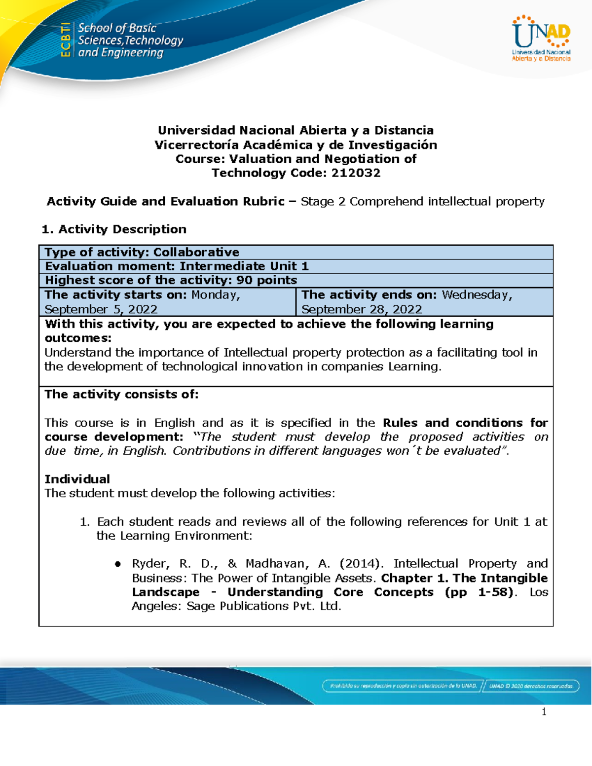 Activity Guide and Evaluation Rubric - Stage 2 Comprehend intellectual ...