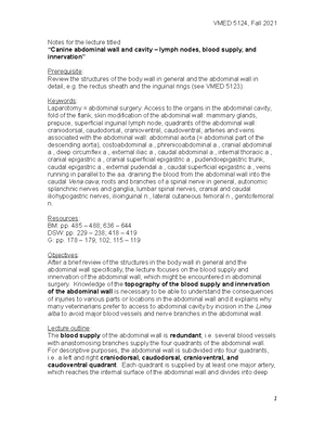 VMED 5124 Lecture Outline Mouth Pharynx Larynx Fall 2022 - NOSE, ORAL ...