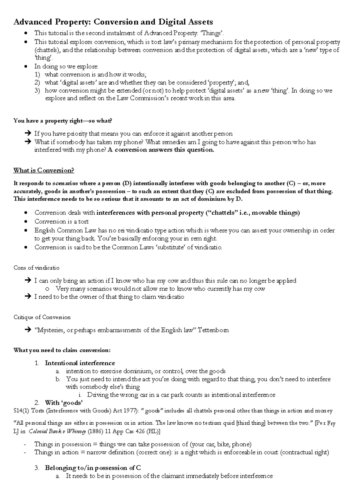 Conversion and Digital Assets - This tutorial explores conversion ...