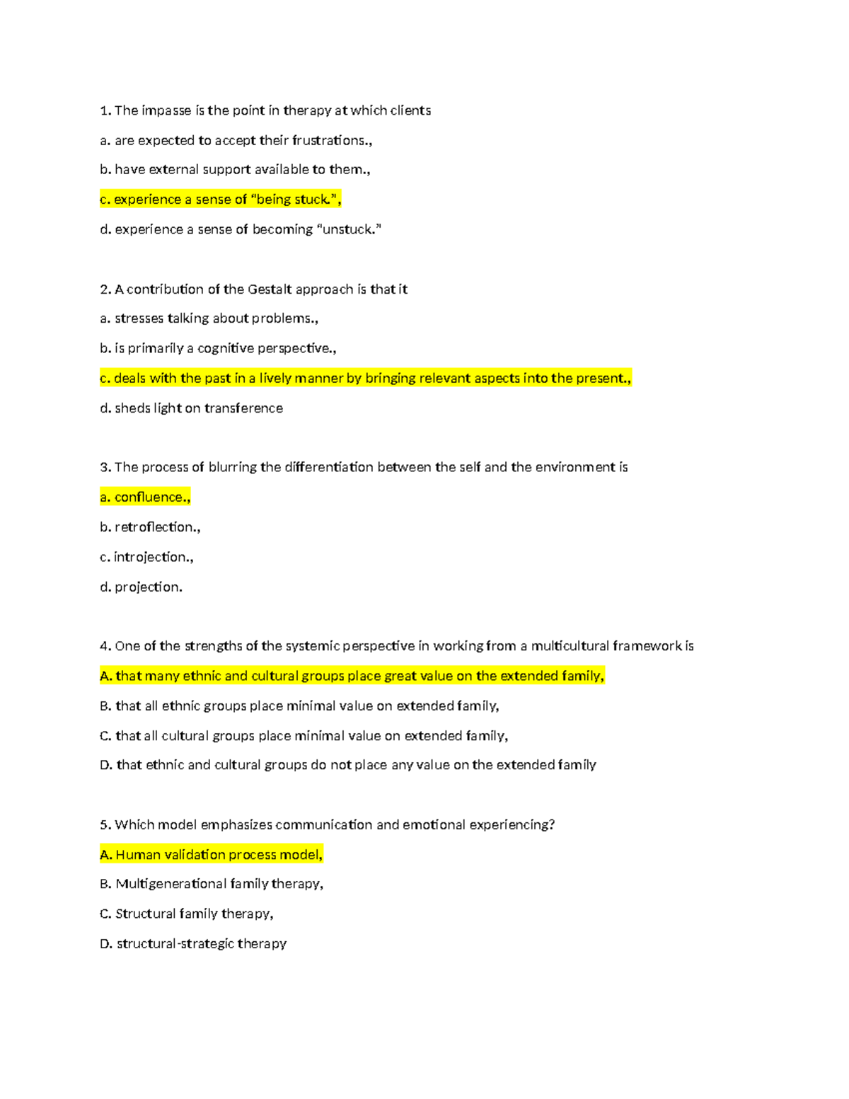 Psy315 module 4 quiz - All answers were copied as I completed them ...