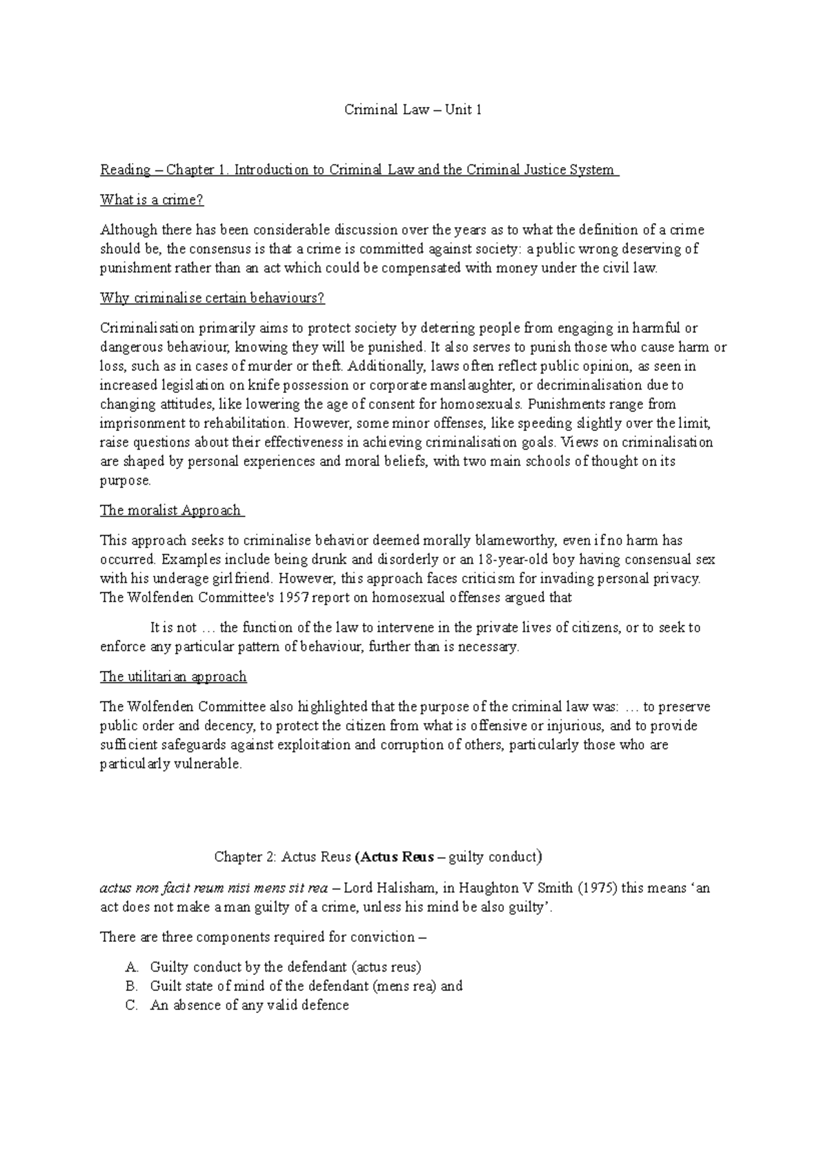 Criminal Law - Introduction to Criminal Law and the Criminal Justice ...