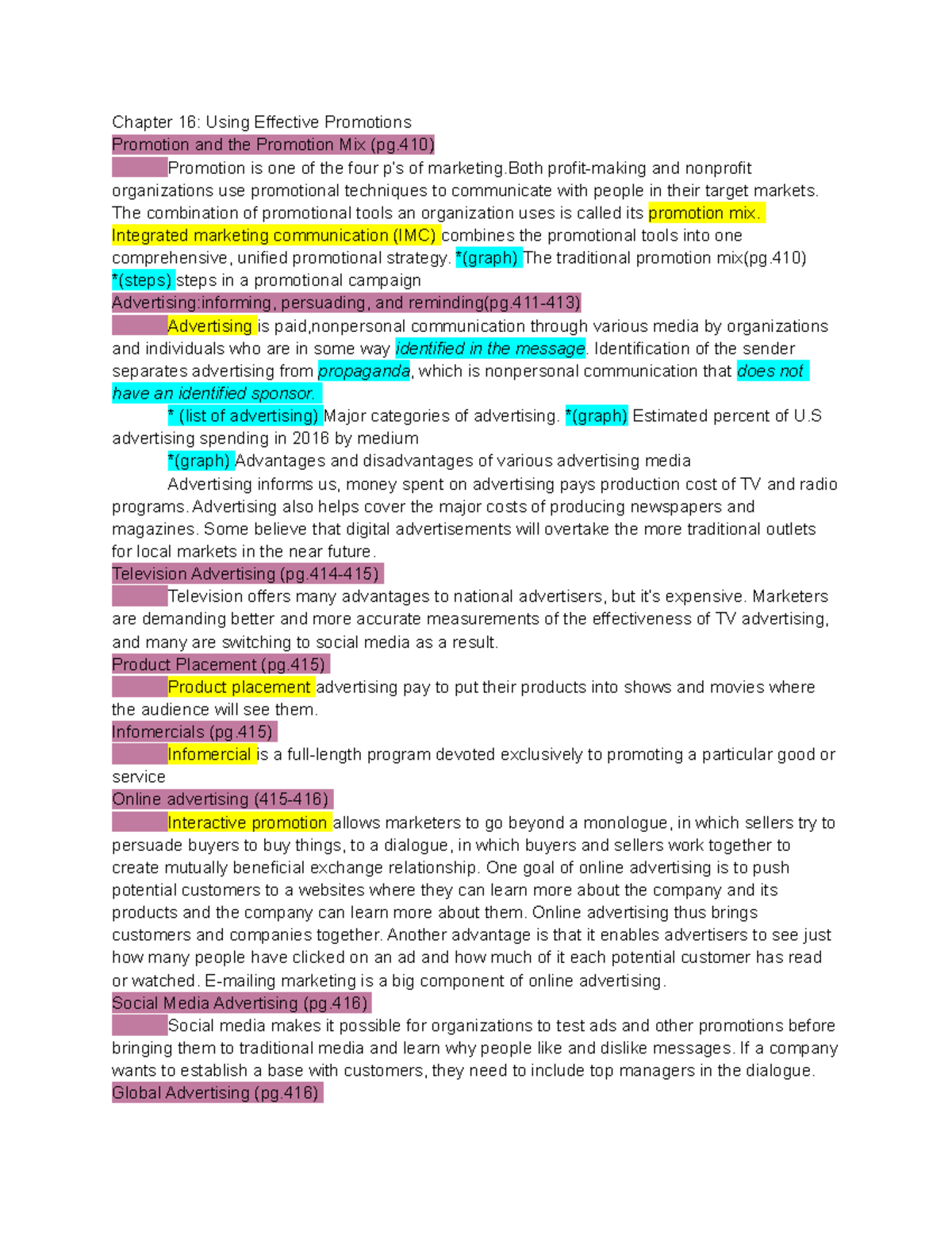 Chapter 16 Using Effective Promotions - Chapter 16: Using Effective ...