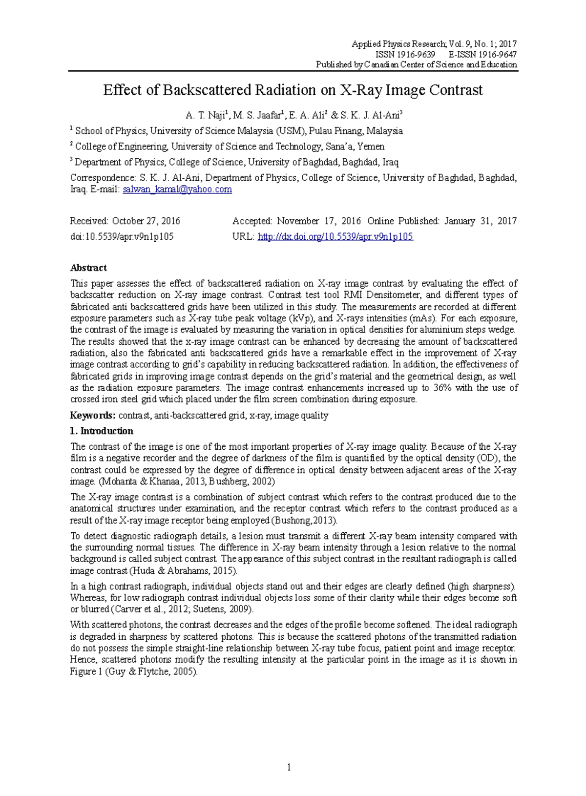 Xo S87MS42P5R7G8a0 - Radiography important notes - 1 Applied Physics ...