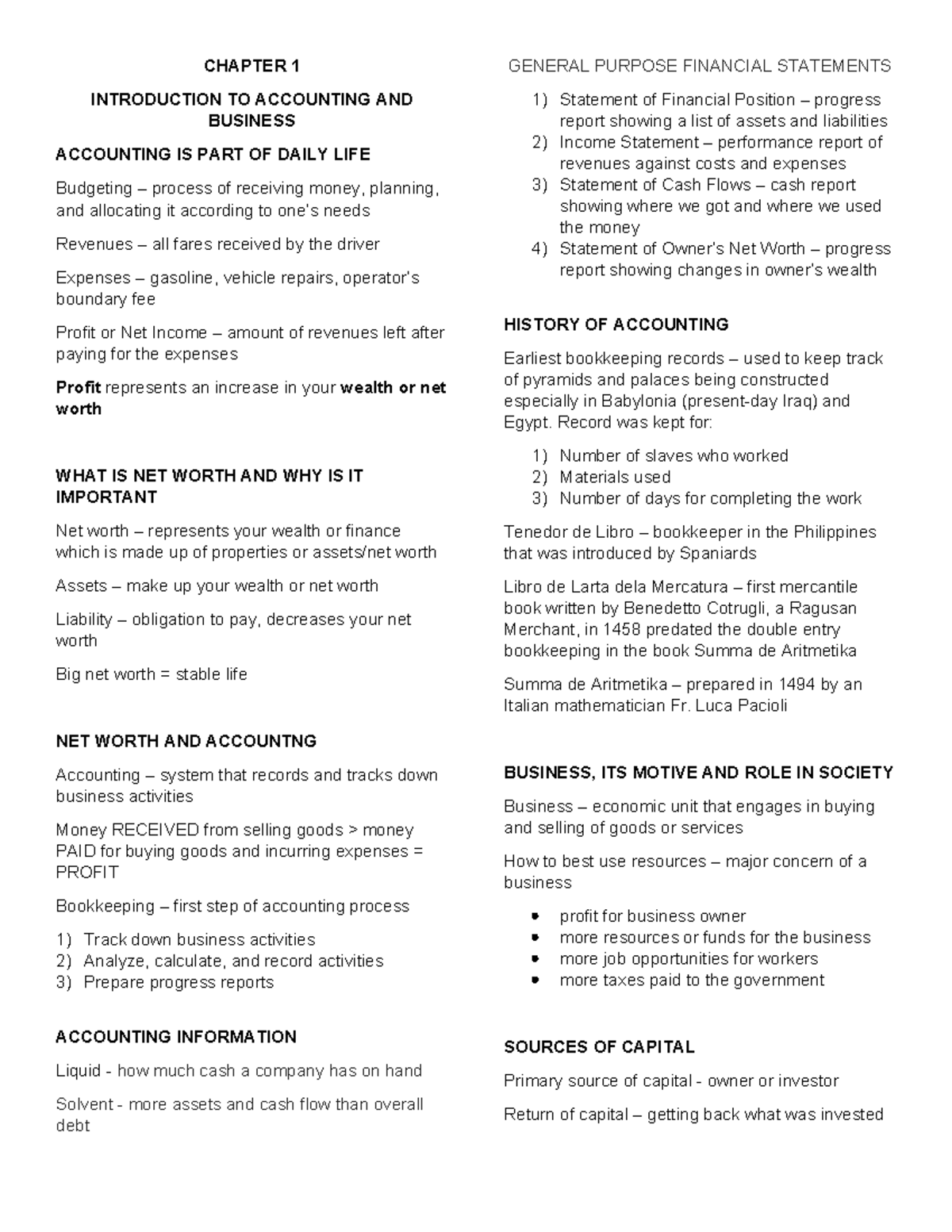 FAR-CHAP-1 - reviewer financial accounting and reporting - CHAPTER 1 ...