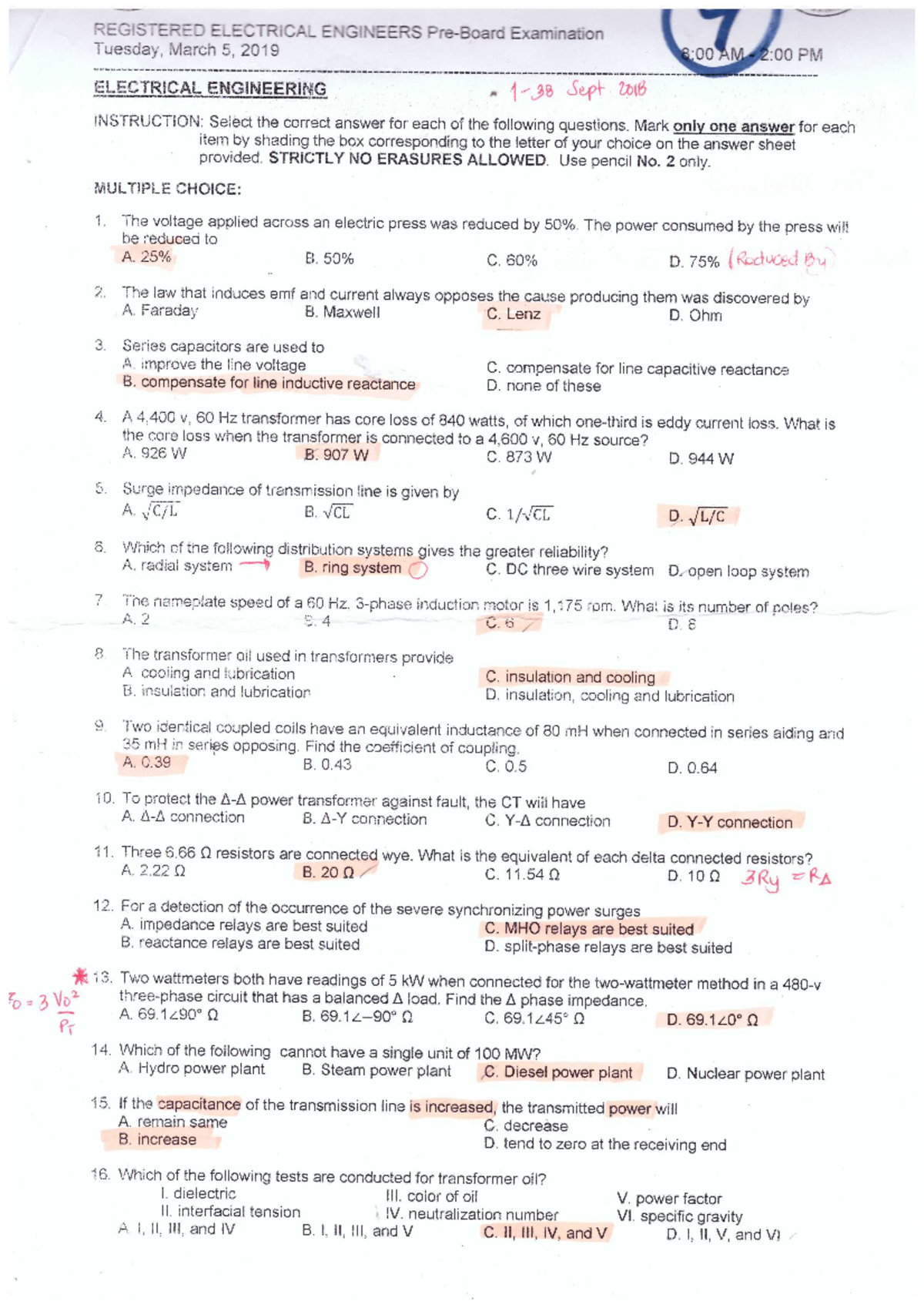EE-2019- March - Electrical Engineering - Studocu
