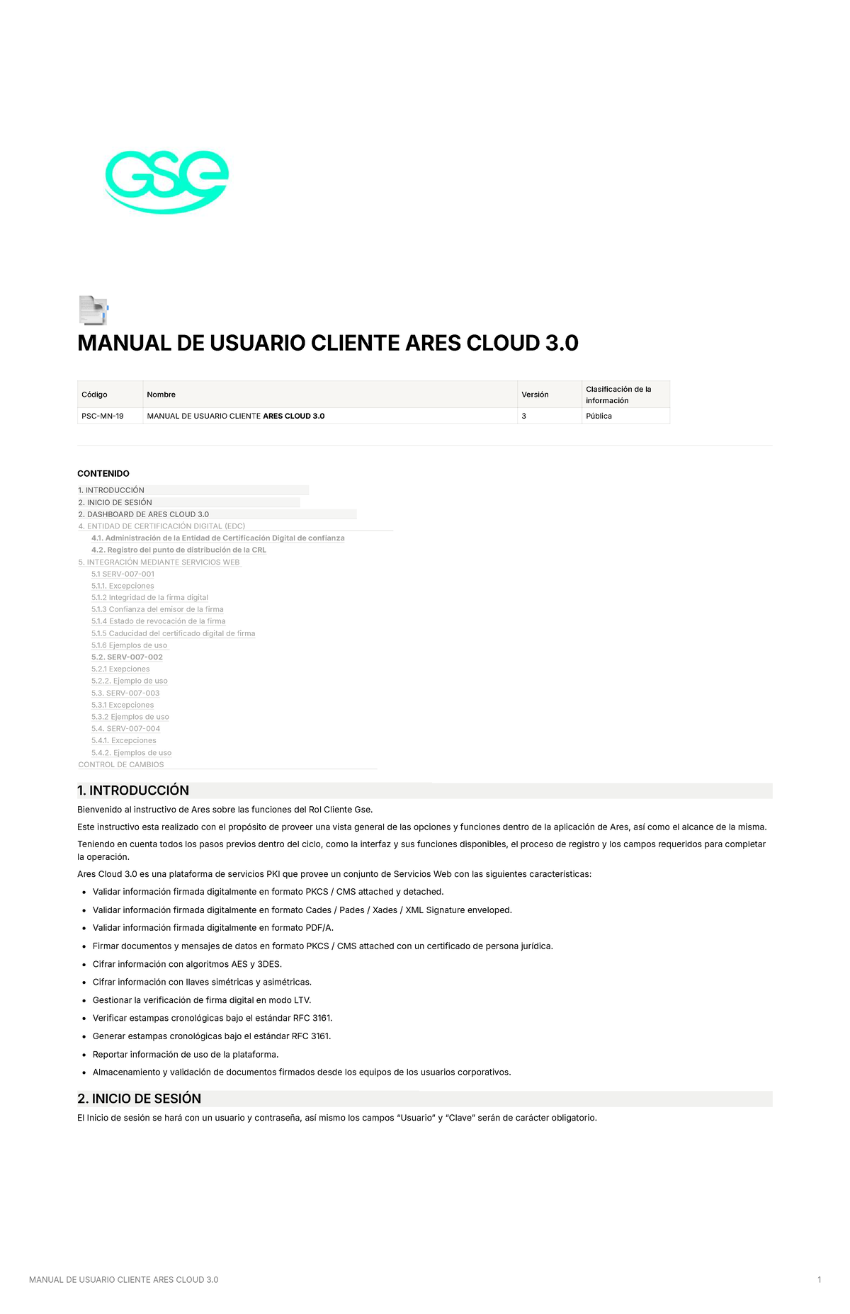 Manual de usuario cliente ares cloud 30 - 📑 MANUAL DE USUARIO CLIENTE ARES CLOUD 3. Código ...