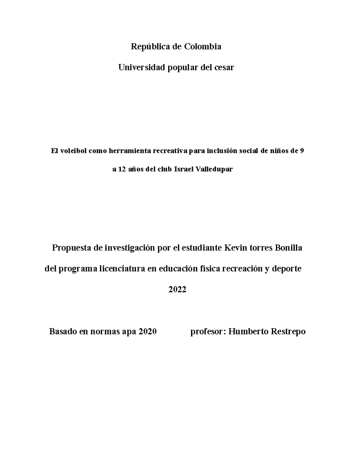 República de Colombia - ayuda para proyecto de investigacion ...