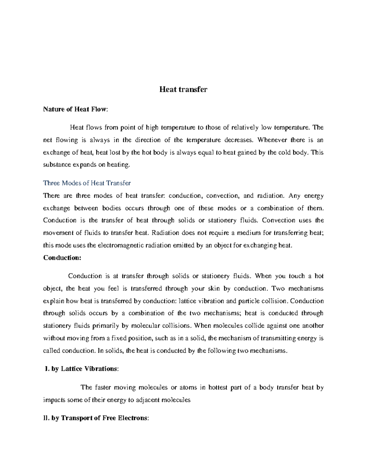 Heat transfer - CHEMICAL ENGINEERING - Chemical Engineering - KTU - StuDocu