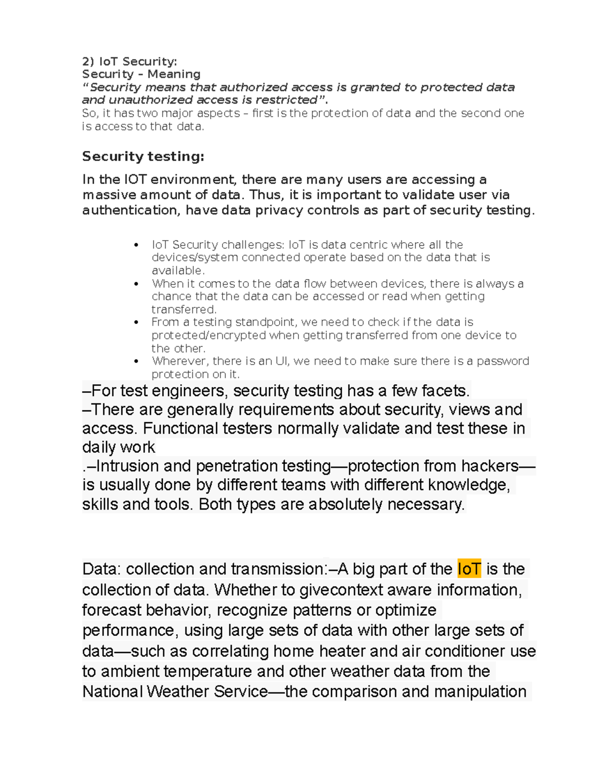 Batch Operating System - 2) IoT Security: Security – Meaning “Security ...