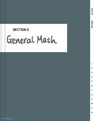 General Maths Reference Book - General Maths Bound Reference ####### Σ𝑛 ...