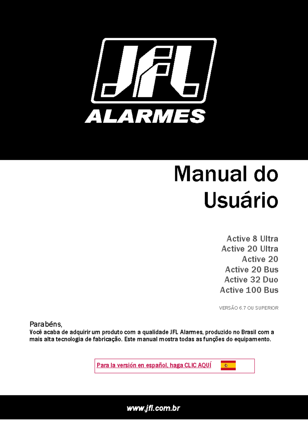 Manual Jfl Active 20 - RETOEDU