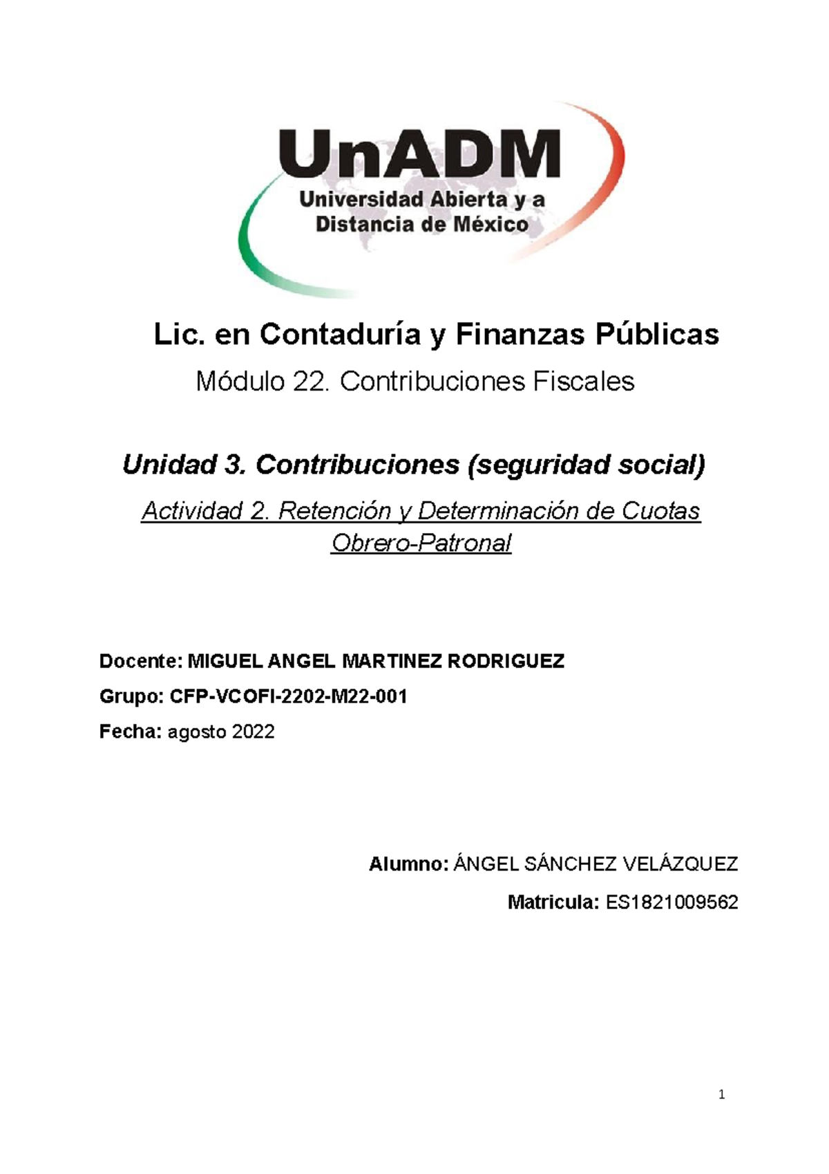 M22 U3 A3 Sanchezva - Contaduria y Finanzas Publicas - Lic. en ...