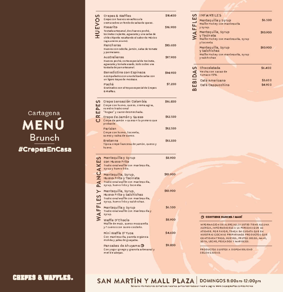 Menu #crepesencasa Cartagena 2 - B E B I D A S C R E P E S Crepe ...