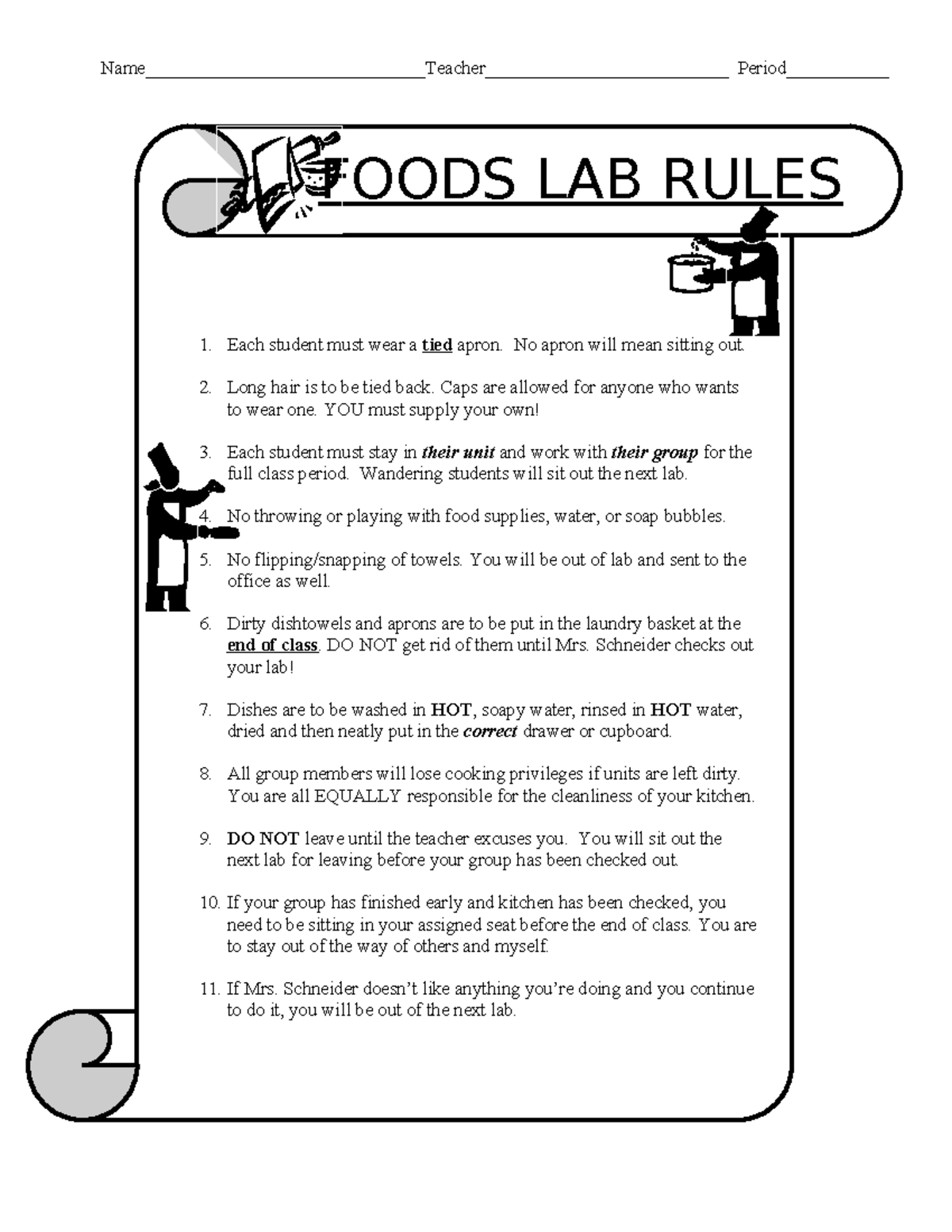Food lab rules 2015 - very solid things - - Studocu