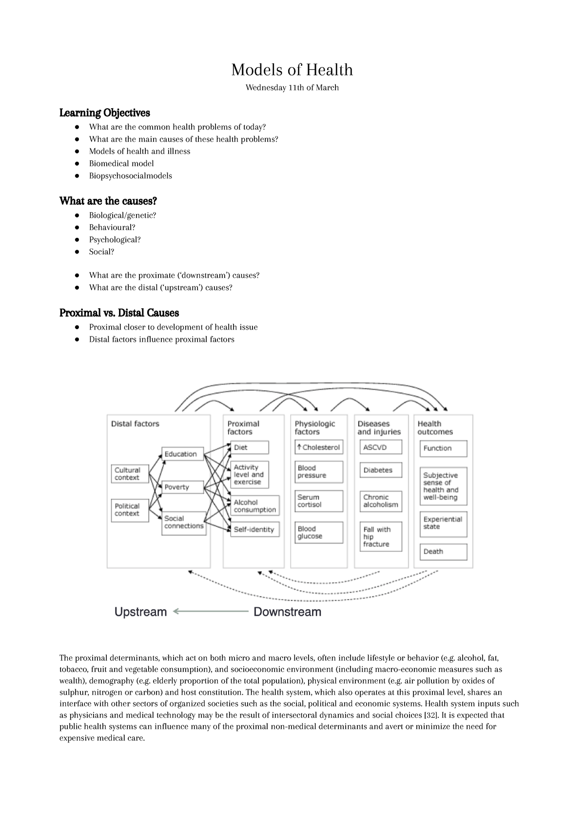02. Models of Health + Inequalities & Inequities - Models of Health ...