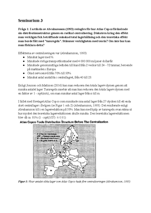 Sammanfattning - Logisitk läran om effektiva materialflöden - Kapitel 1 ...