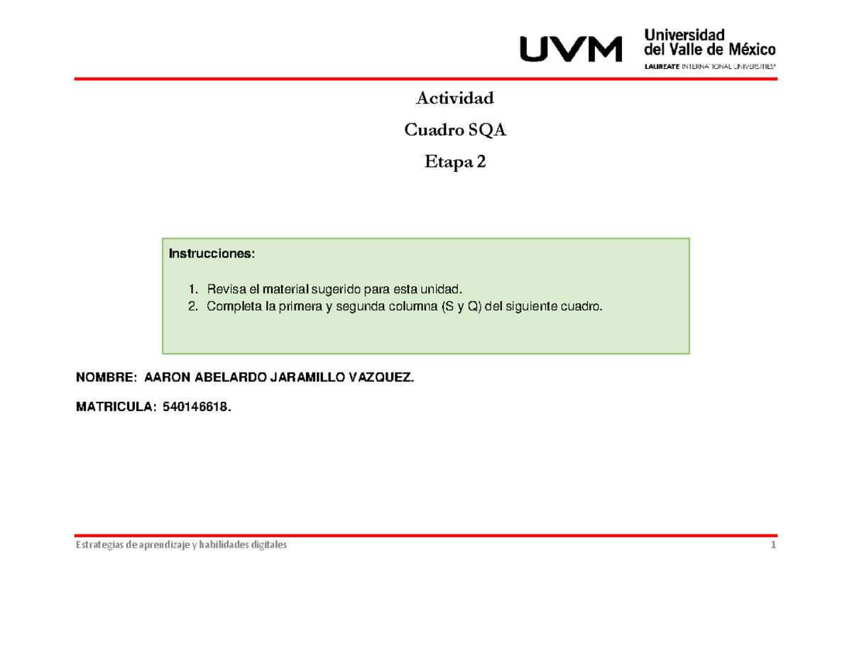 A#13 AAJV - actividad - Instrucciones: 1. Revisa el material sugerido para esta unidad. 2 ...