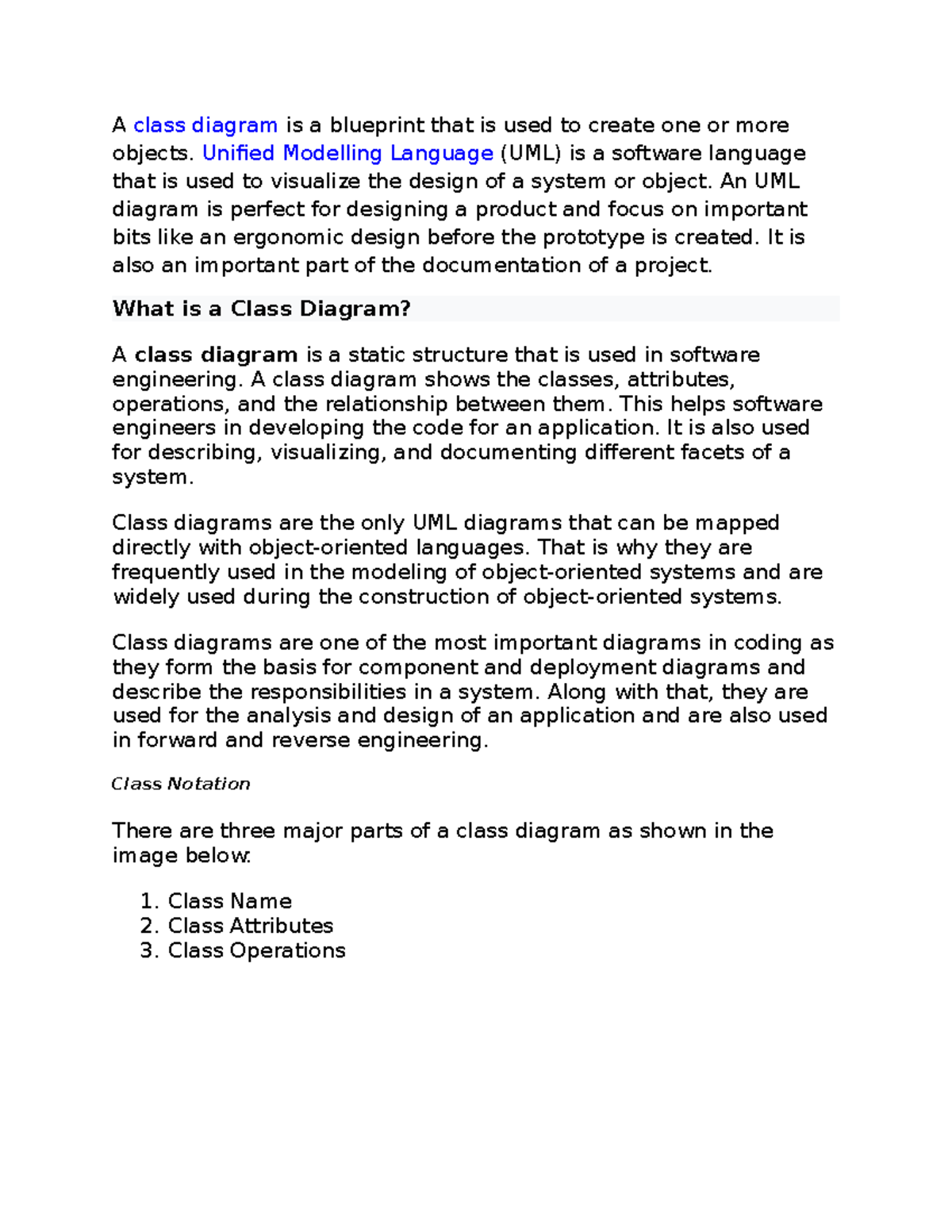 #7a class diagram examples - A class diagram is a blueprint that is ...