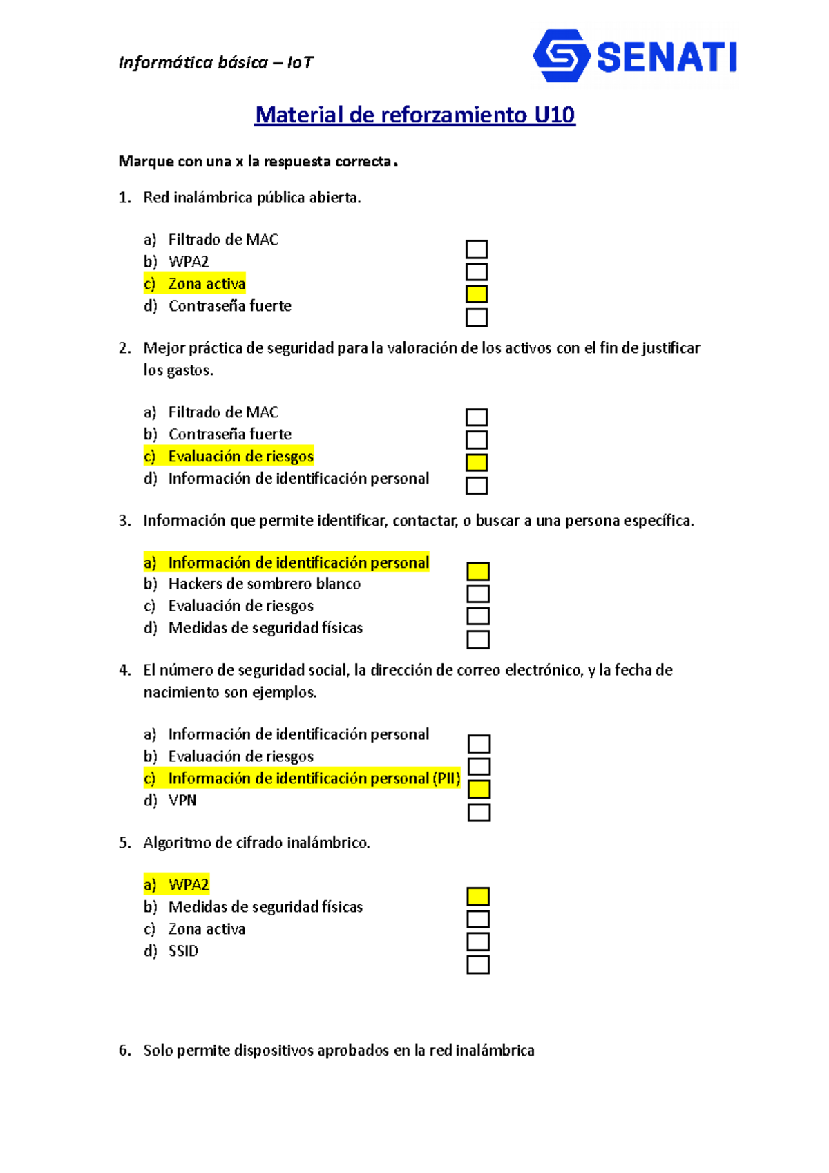 SINU-151 Unidad 10 Material Reforzamiento - Informática básica – IoT Material de reforzamiento U ...