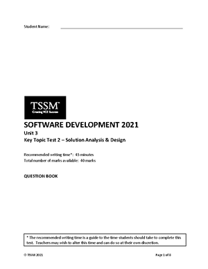 Software Development Unit 3 SAT Project Proposal Document ...