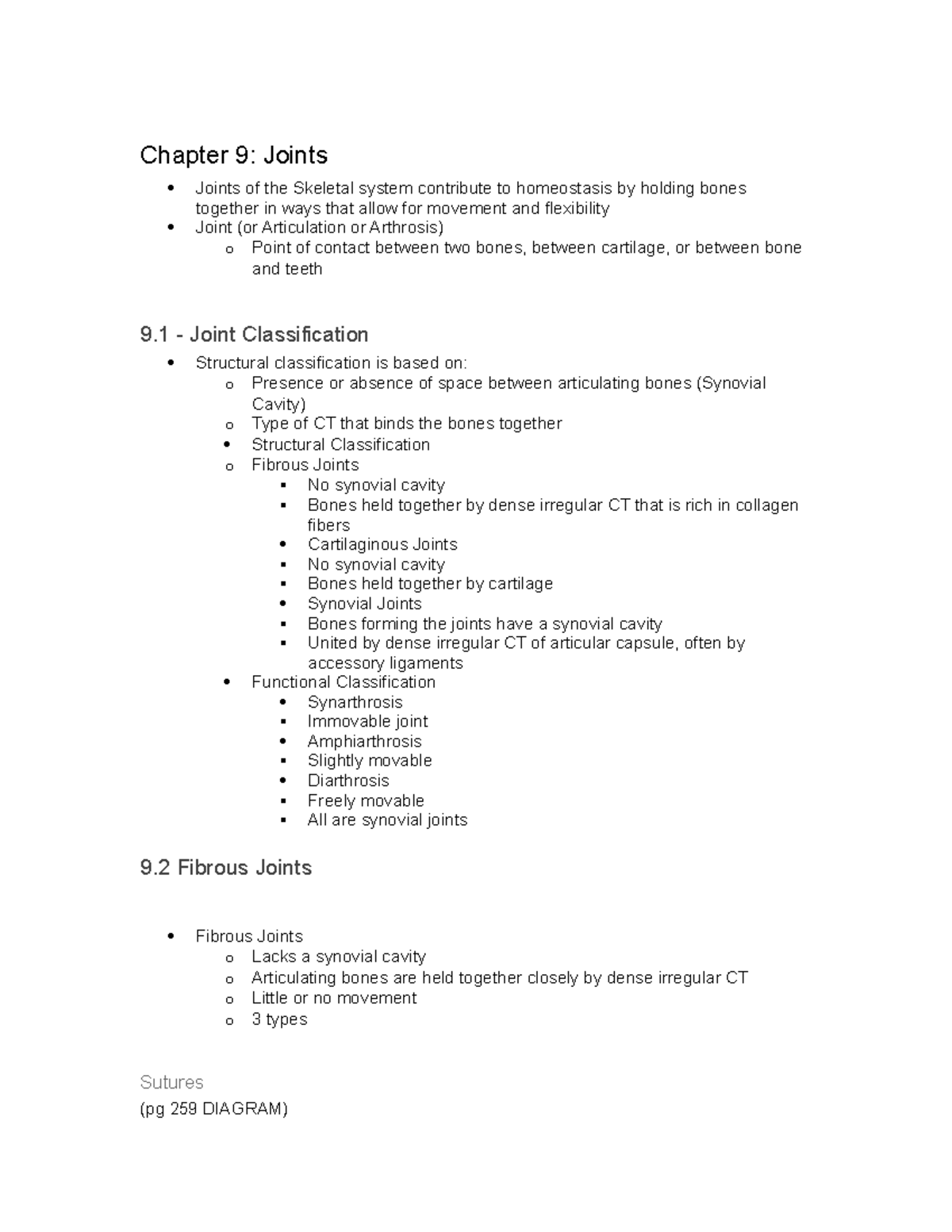 Chapter 9 - Chapter 9: Joints Joints of the Skeletal system contribute ...