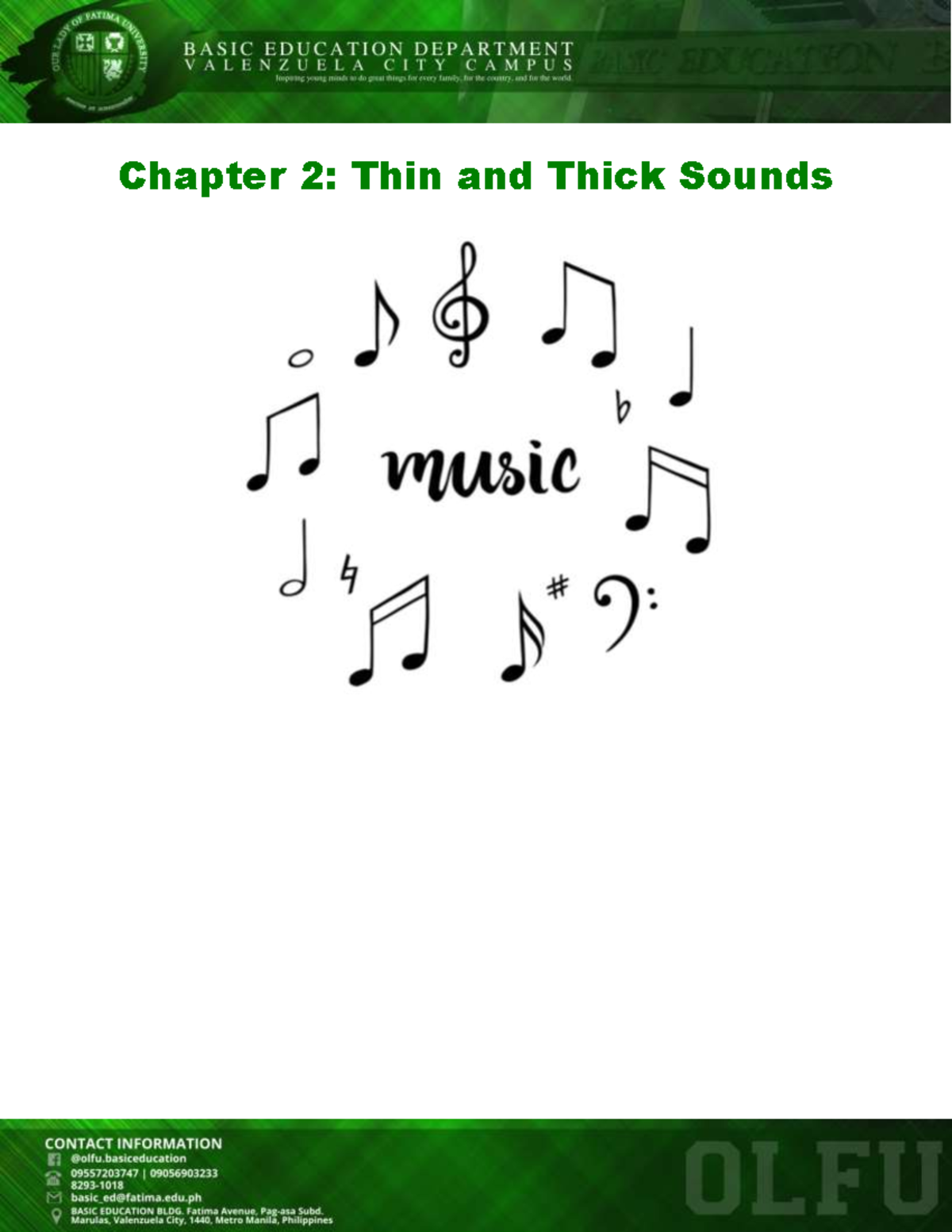 Thin and Thick Sounds - N/A - Chapter 2 : Thin and Thick Sounds EXPLAIN ...