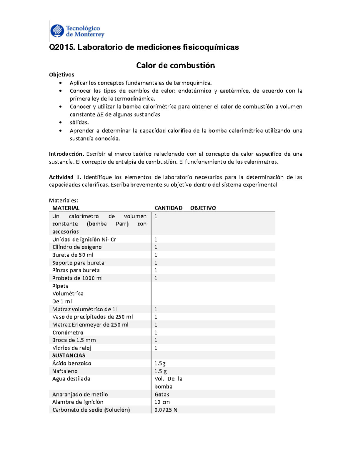 Práctica. Clase 5. Calor de combustión-2 - Warning: TT: undefined function: 32 Warning: TT ...