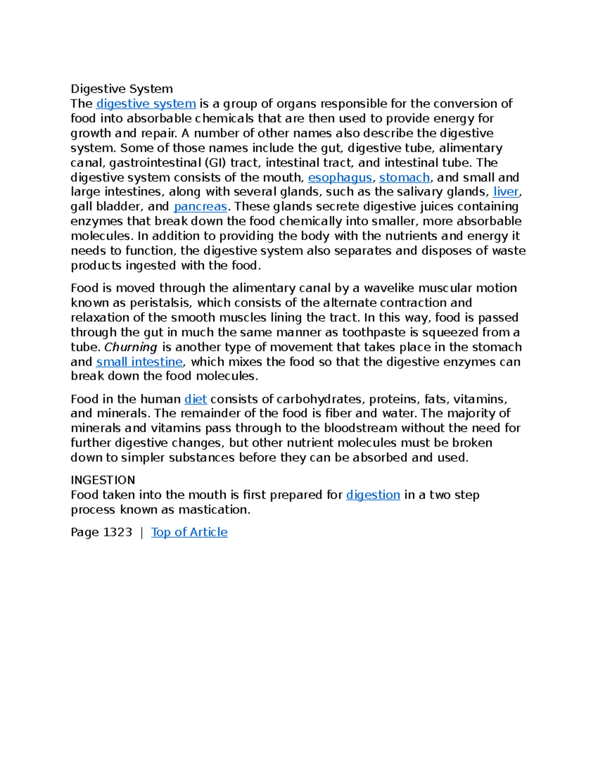 Digestive system notes part 2 - Digestive System The digestive system ...