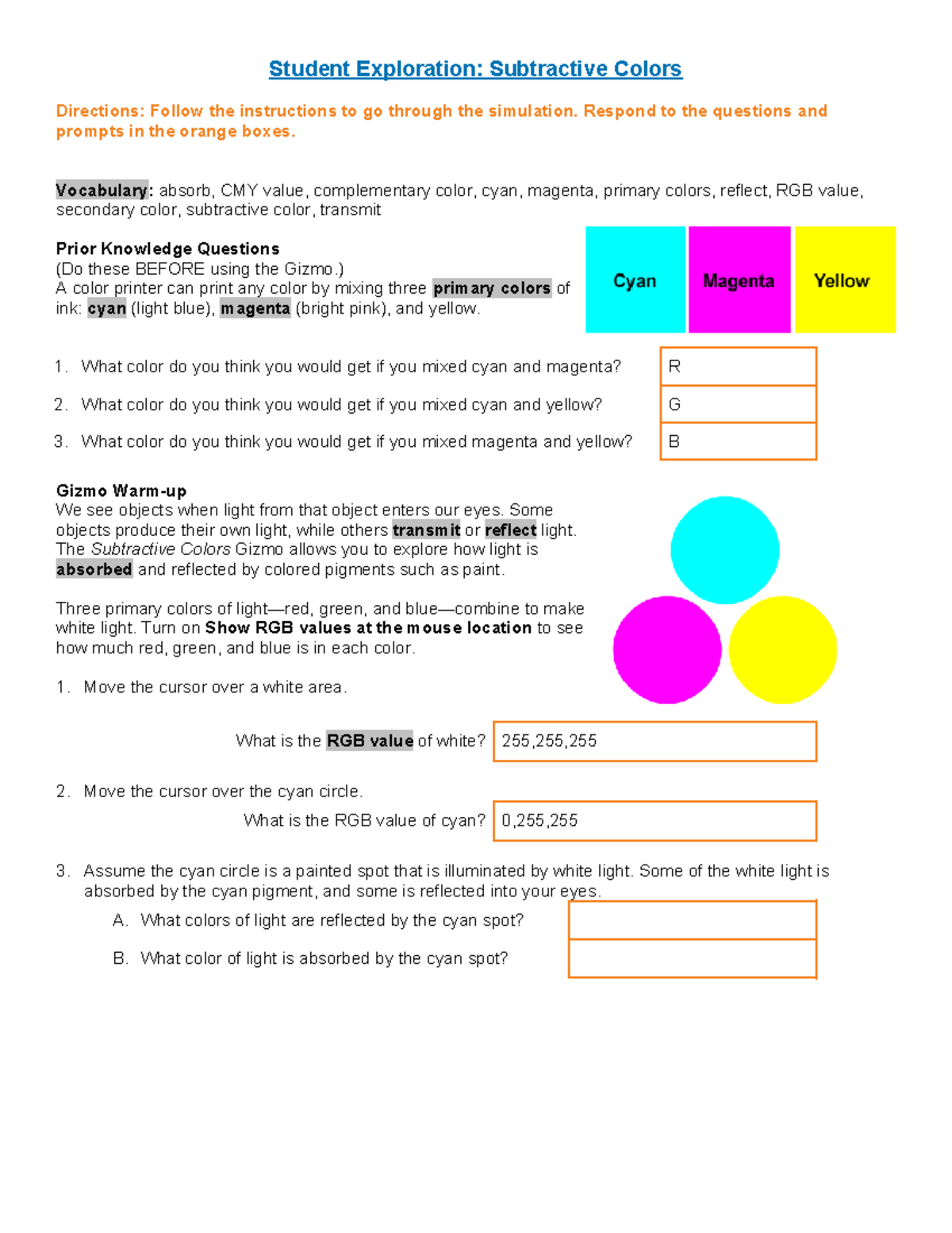 Austin Kabala Color By Subtraction 17018834 Student Exploration
