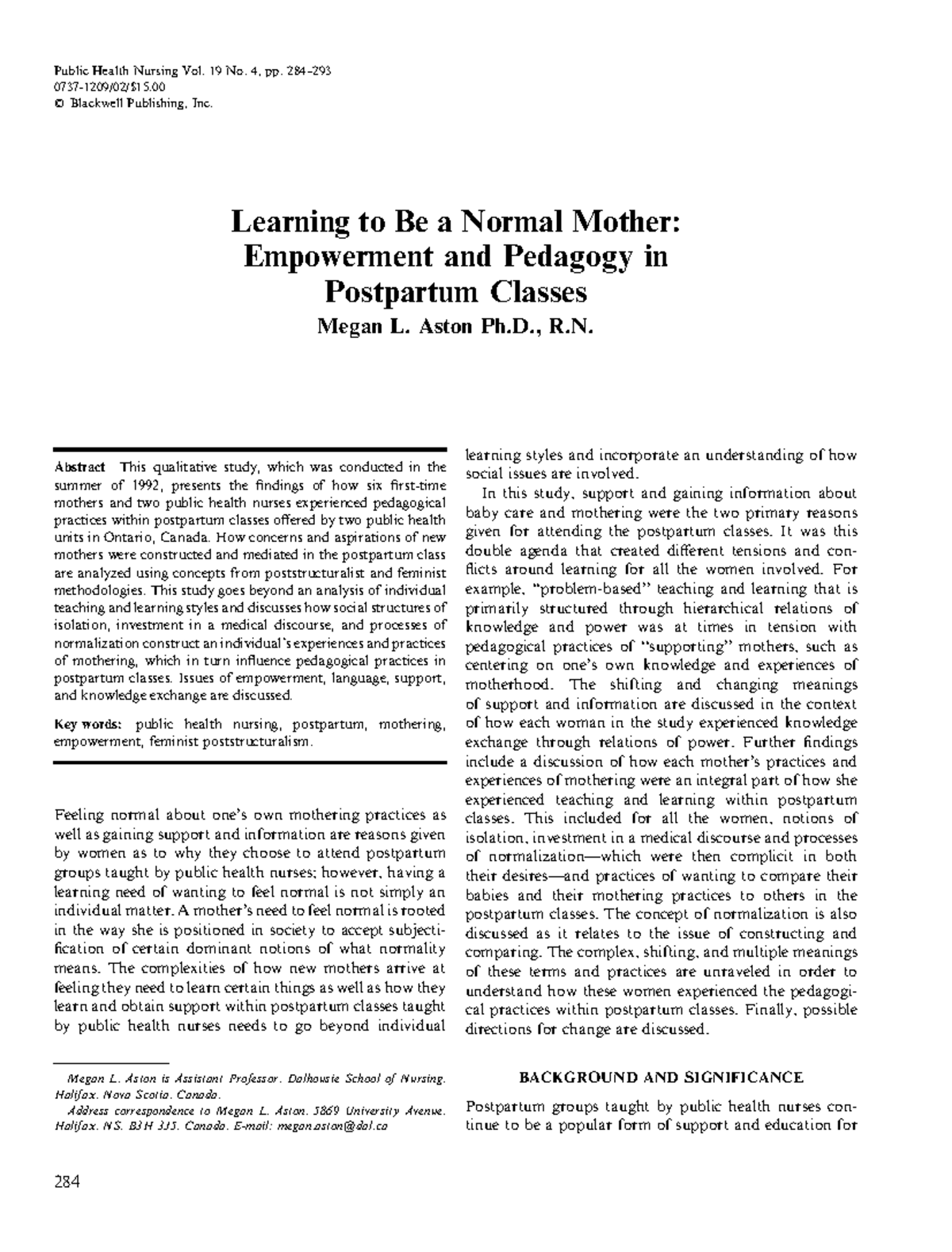 Learning to Be a Normal Mother Empowerme - Learning to Be a Normal ...