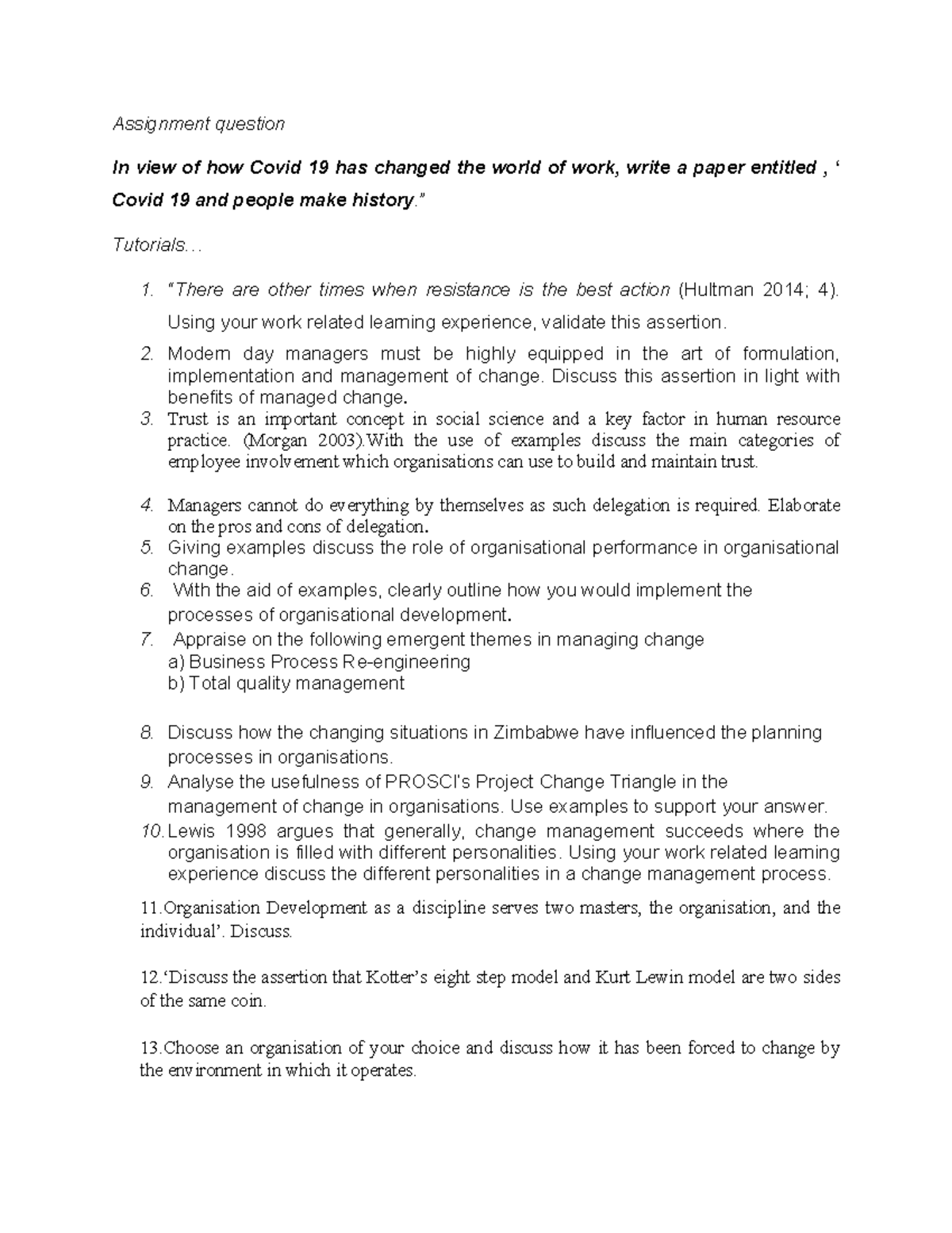 Assignment question - HELPFUL INFORMATION - Assignment question In view ...