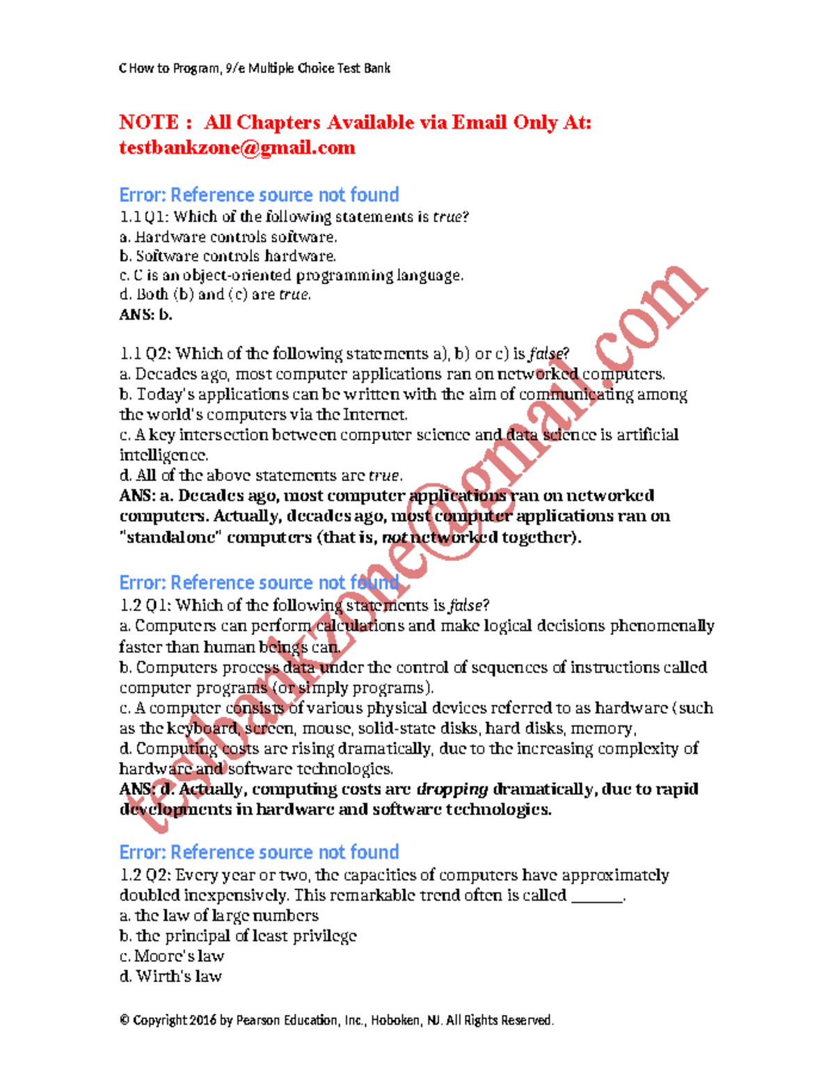 Solutions And Test Bank For C How To Program 9th Edition By Paul Deitel Note All Chapters