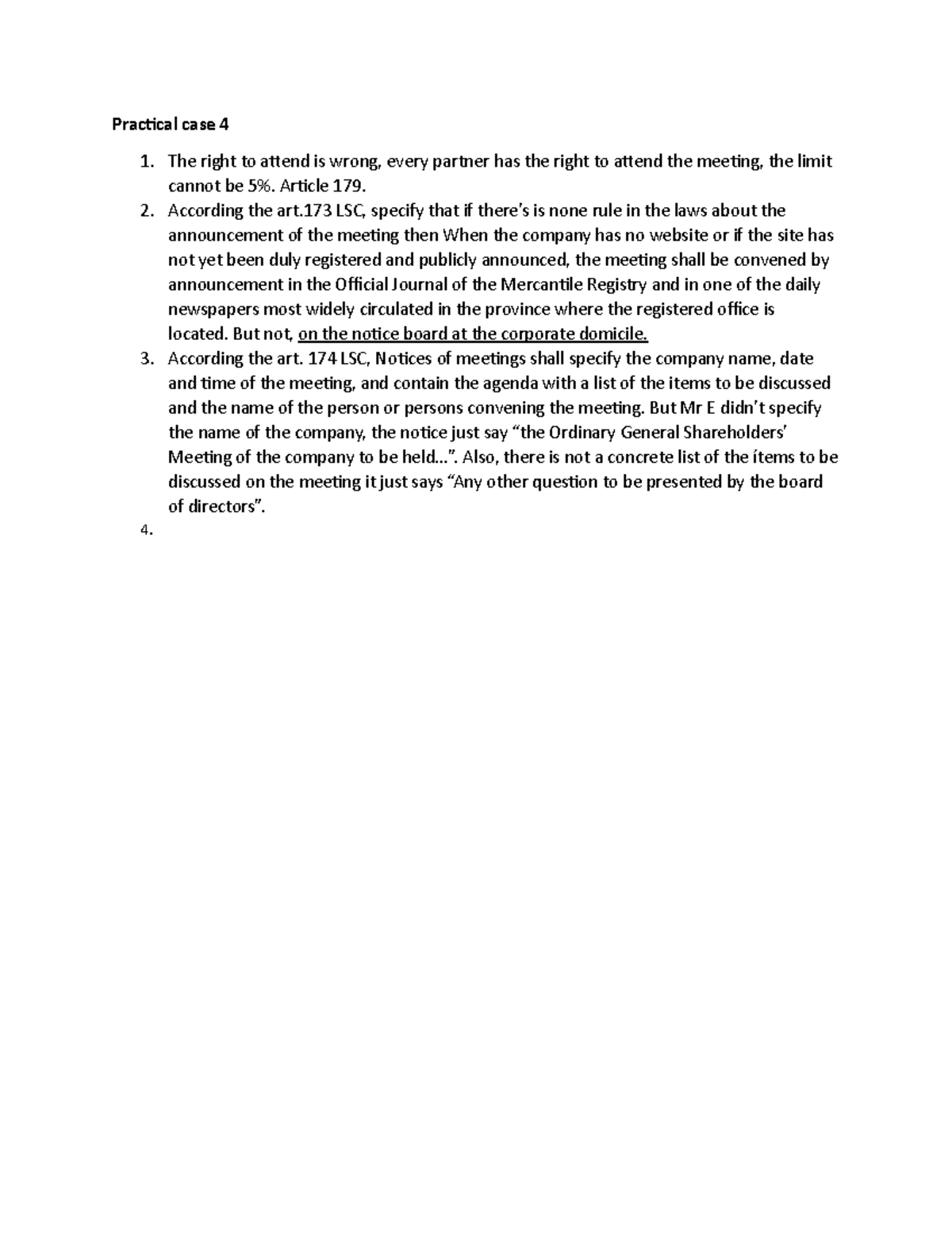 Practical case 4 - Práctica - Pracical case 4 The right to atend is ...