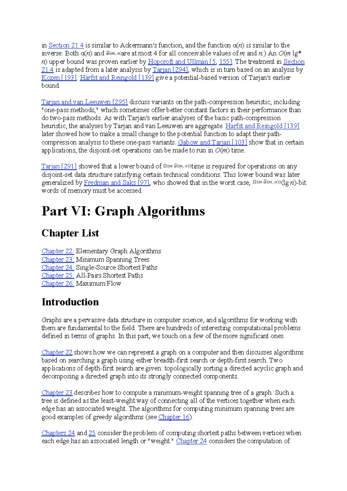 Algorithm Part Graph Algorithm Chapter 22 In Section 21 Is Similar To Ackermanns Function 0970