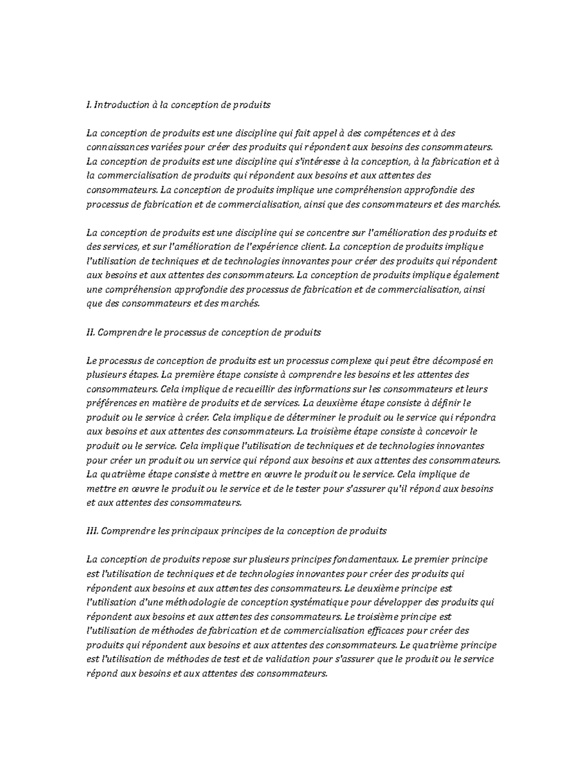 Product Design Study Notes - I. Introduction à la conception de ...