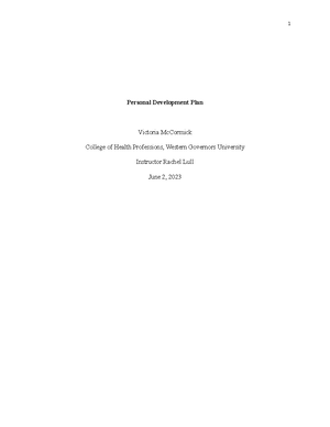 D268 Task 2 Template - Kristeena Johnson October 16, 2022 D268 ...