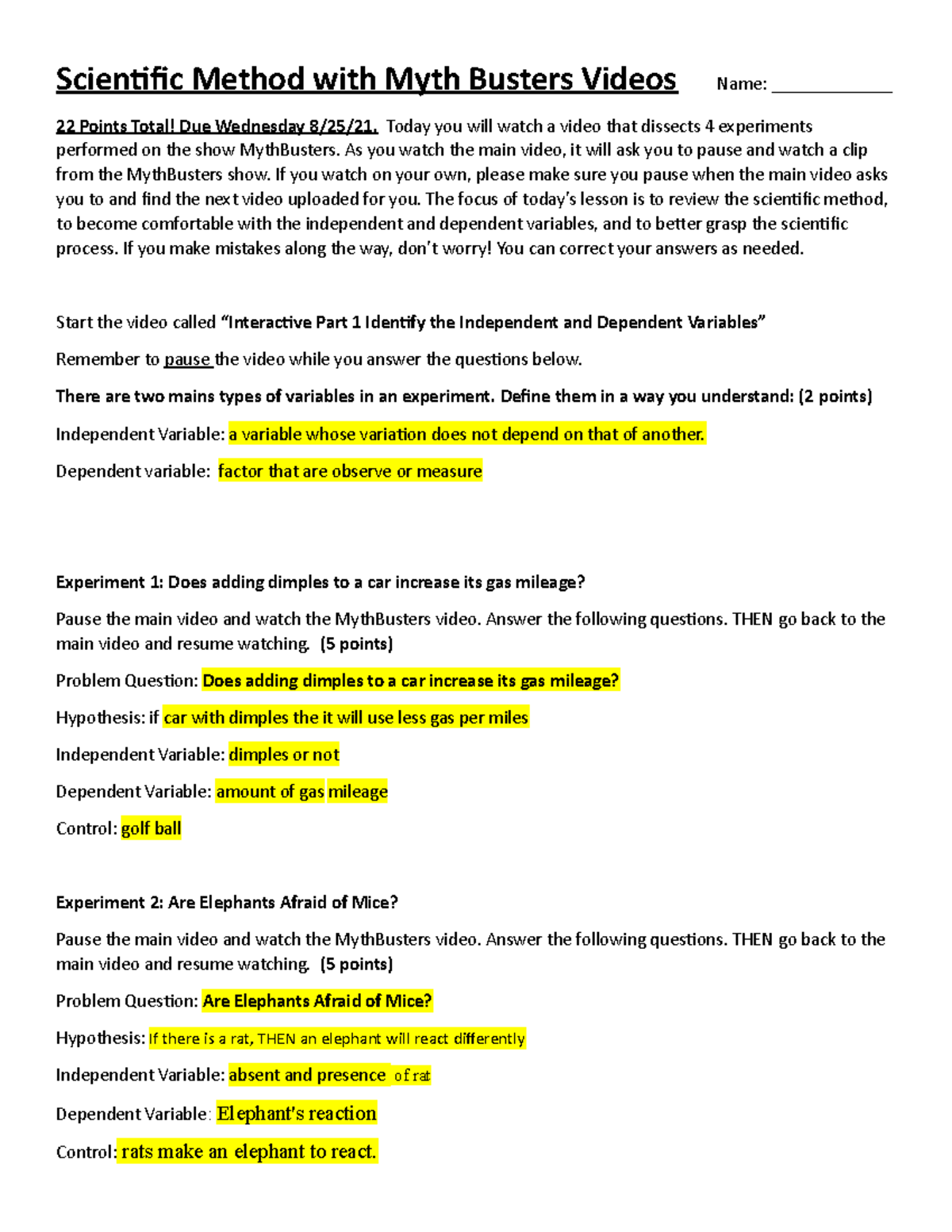 6c407a44-baa4-4828-9df4-776f7a1cb8c9 Scientific Method Video Lab (Myth ...