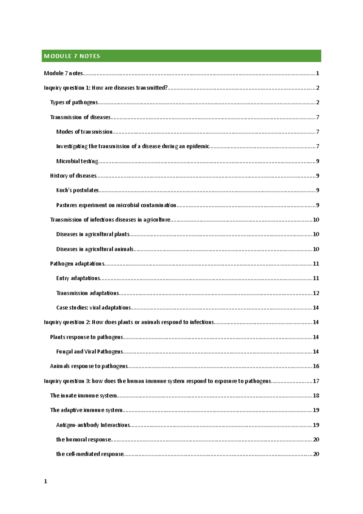 Module 7 notes - hvkivvk - Module 7 - Studocu