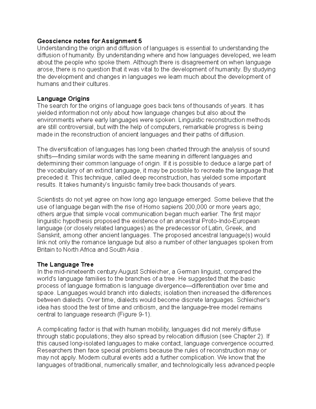 Geoscience notes for Assignment 5 - By understanding where and how ...
