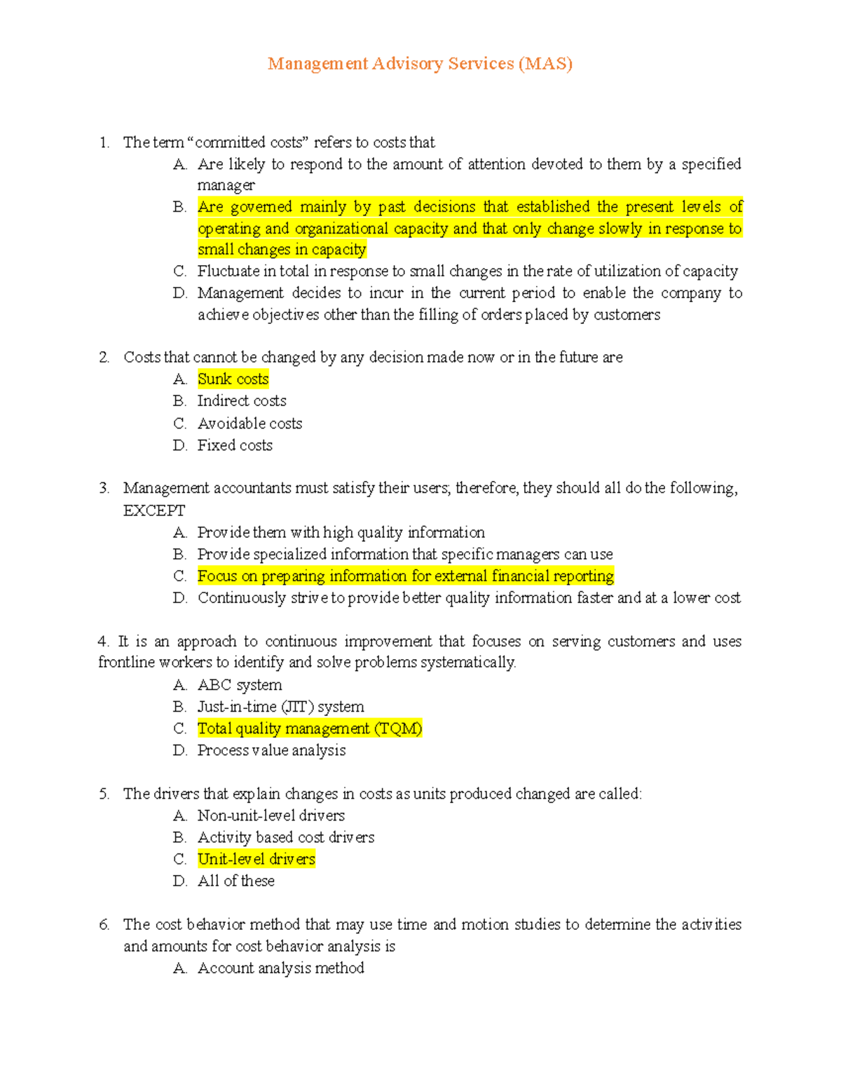 Mas-Reviewer - ms reviewer - Management Advisory Services (MAS) The ...