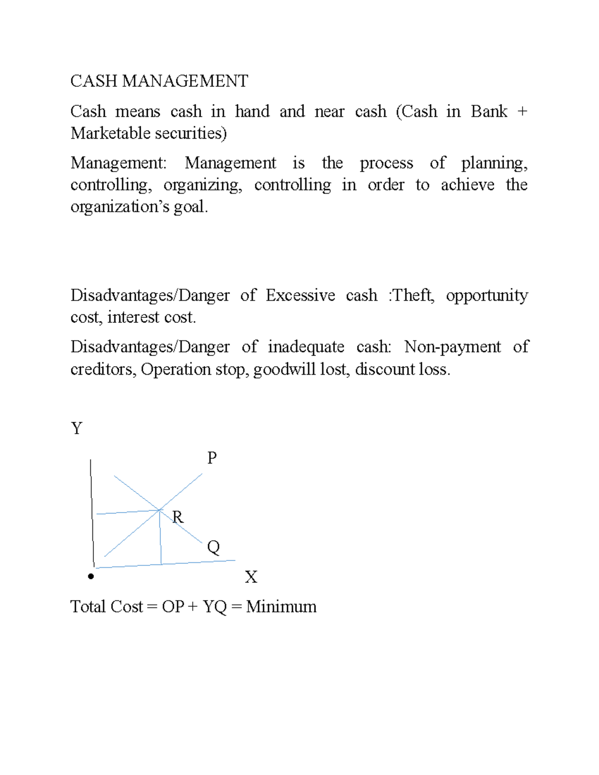 CASH Management UAP - CASH MANAGEMENT Cash means cash in hand and near ...