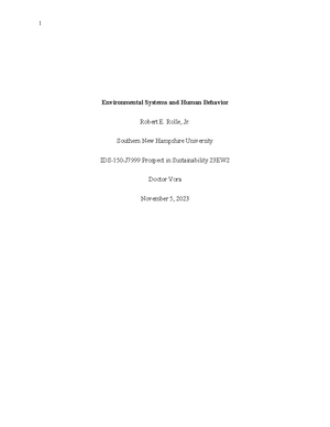 Sustainability Project - IDS 150 Project Template Part One: Sustainable ...