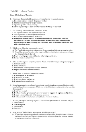 Indiv TAX Reference Table - CLASSIFICATION SOURCE OF TAXABLE INCOME ...