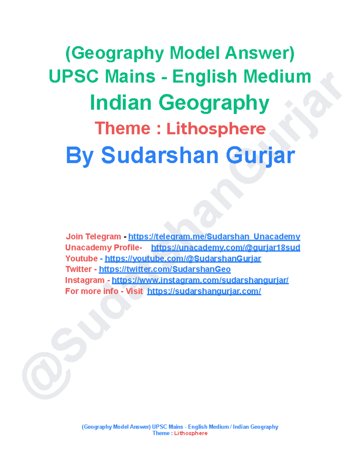 Lithosphere-Google Docs 1704457694155 - ####### @SudarshanGurjar ...