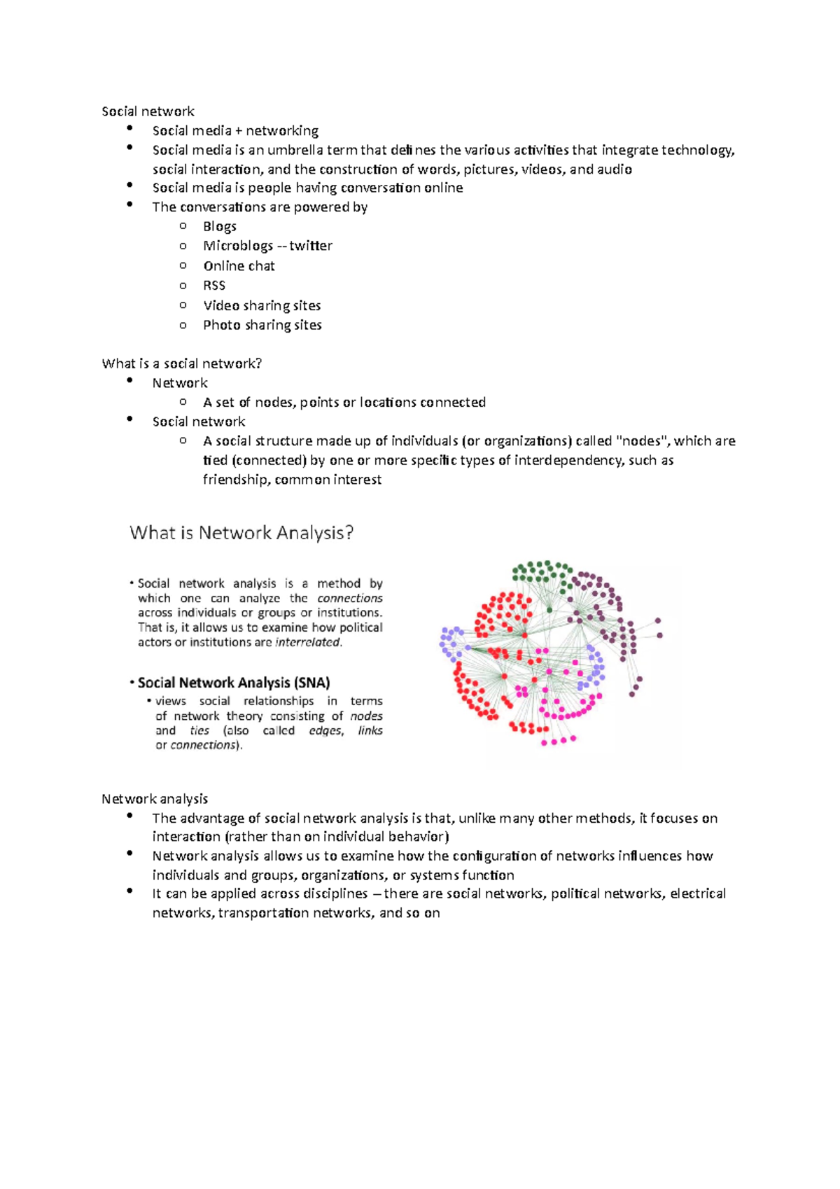 Introduction to Social Network Analysis and Metrics - Social network ...