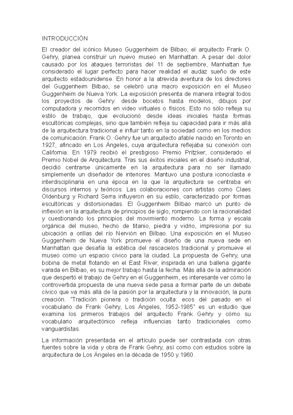 Introducción turniti - informe academico introduccion - INTRODUCCIÓN El ...