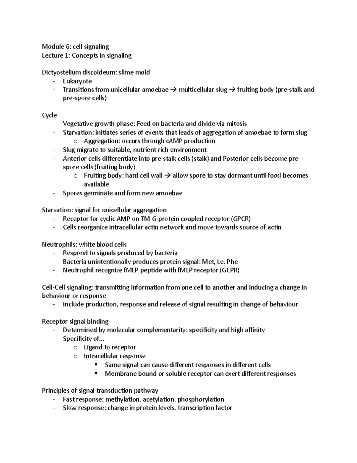 Module 6 lecture notes - 2B03 - McMaster - Studocu