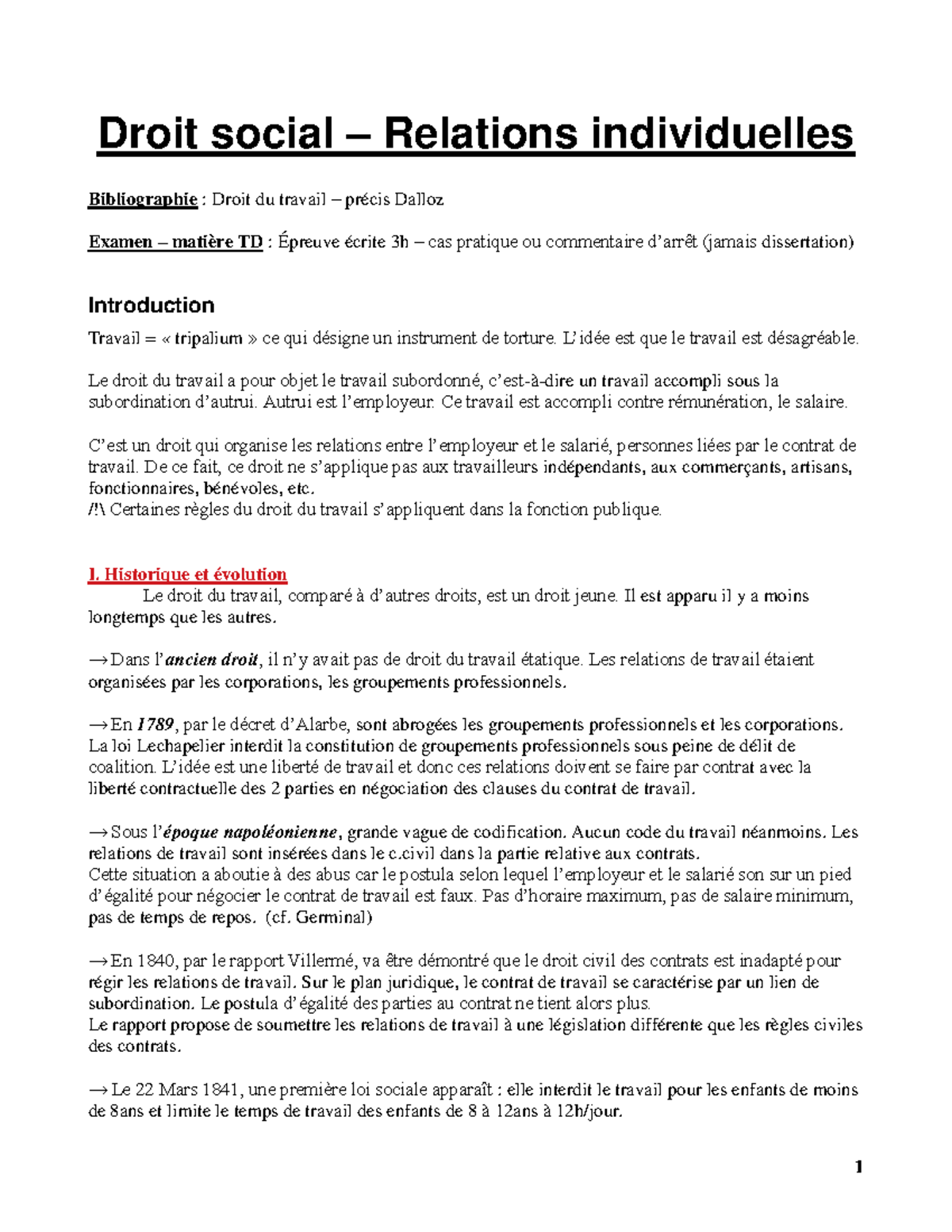 Droit-social-2020.09.08- Cours- Complet - Droit social – Relations ...