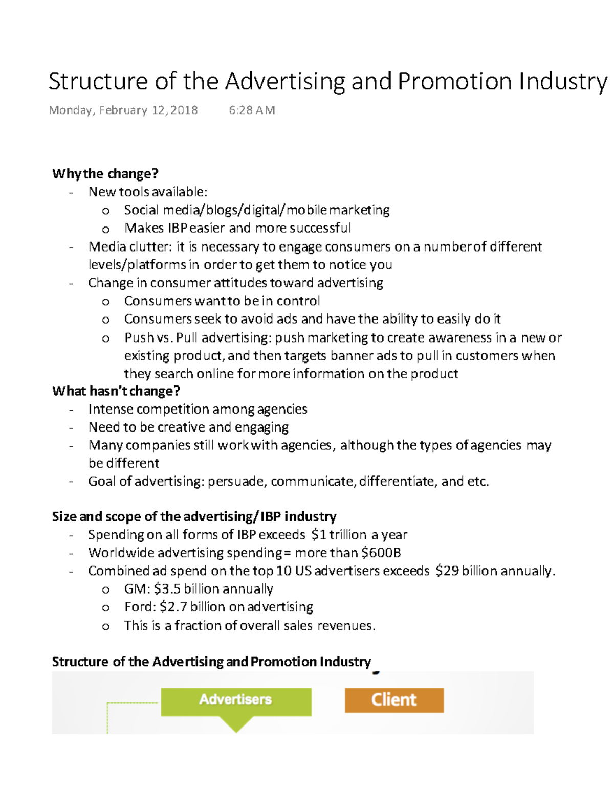 Structure of the Advertising and Promotion Industry - Structure of the ...
