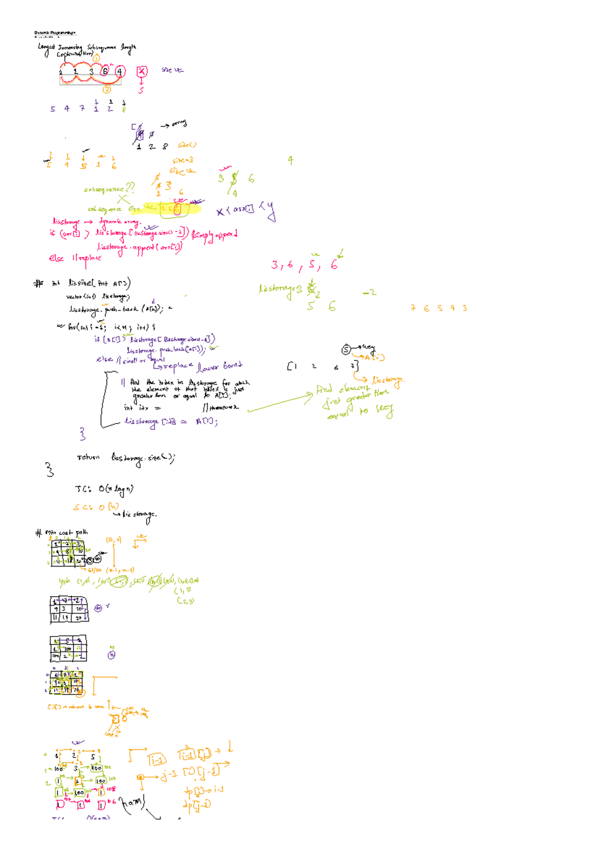 Dynamic Programming 4 - Data Structure - Studocu